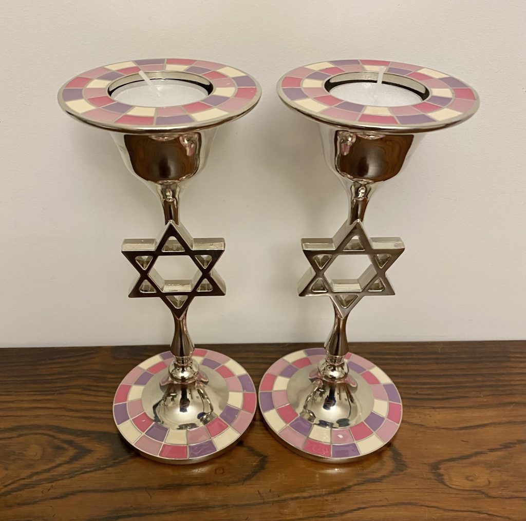 Bougeoir de Shabbat Maguen David - Bazar Suzanne